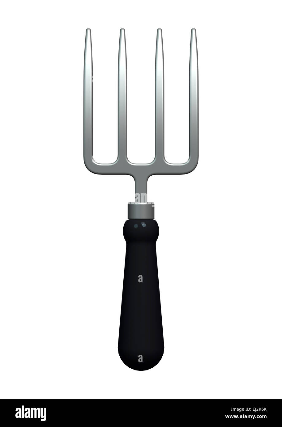 3D digital render of a small pitchfork isolated on white background ...