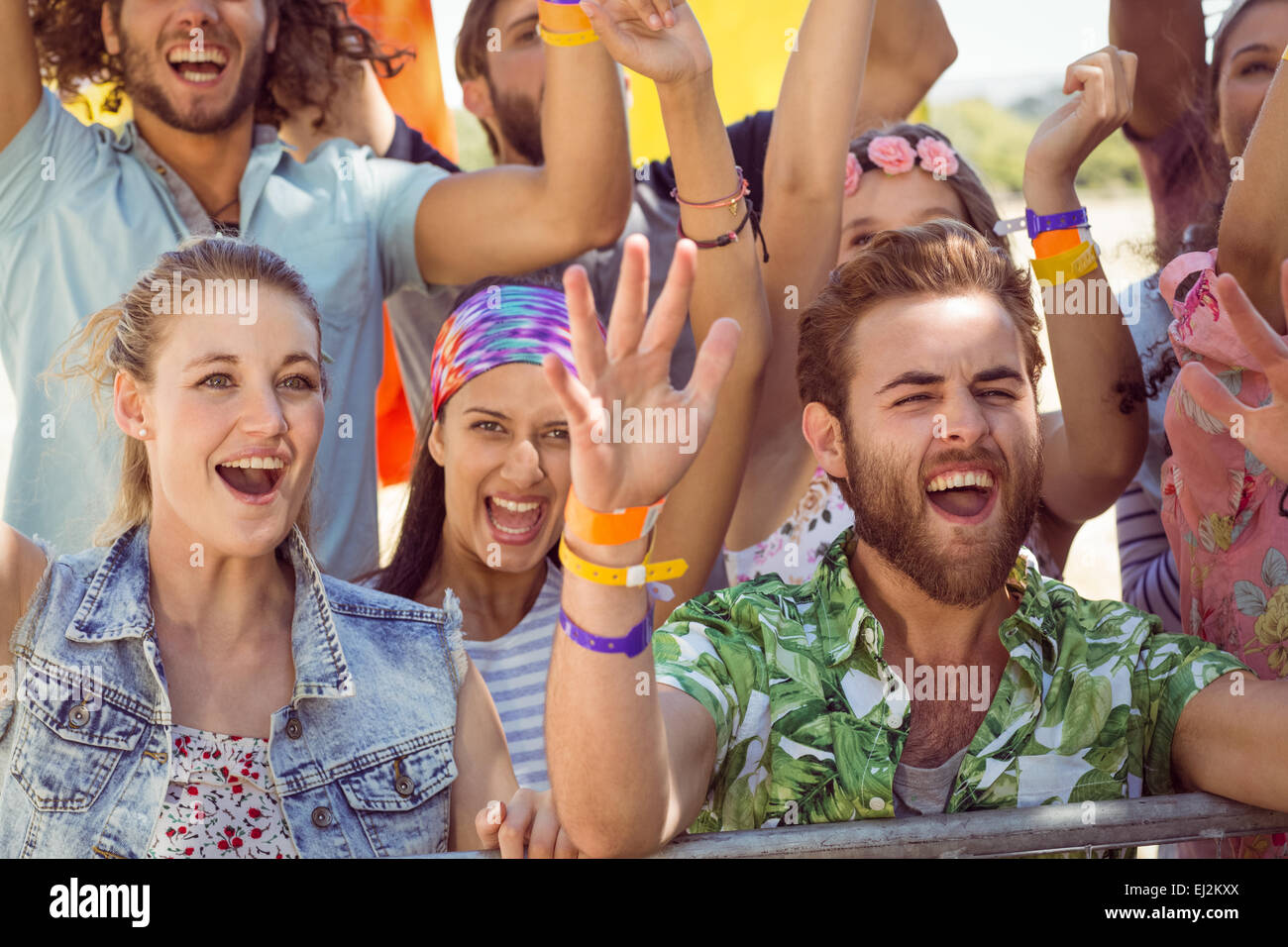 Excited young people hi-res stock photography and images - Alamy