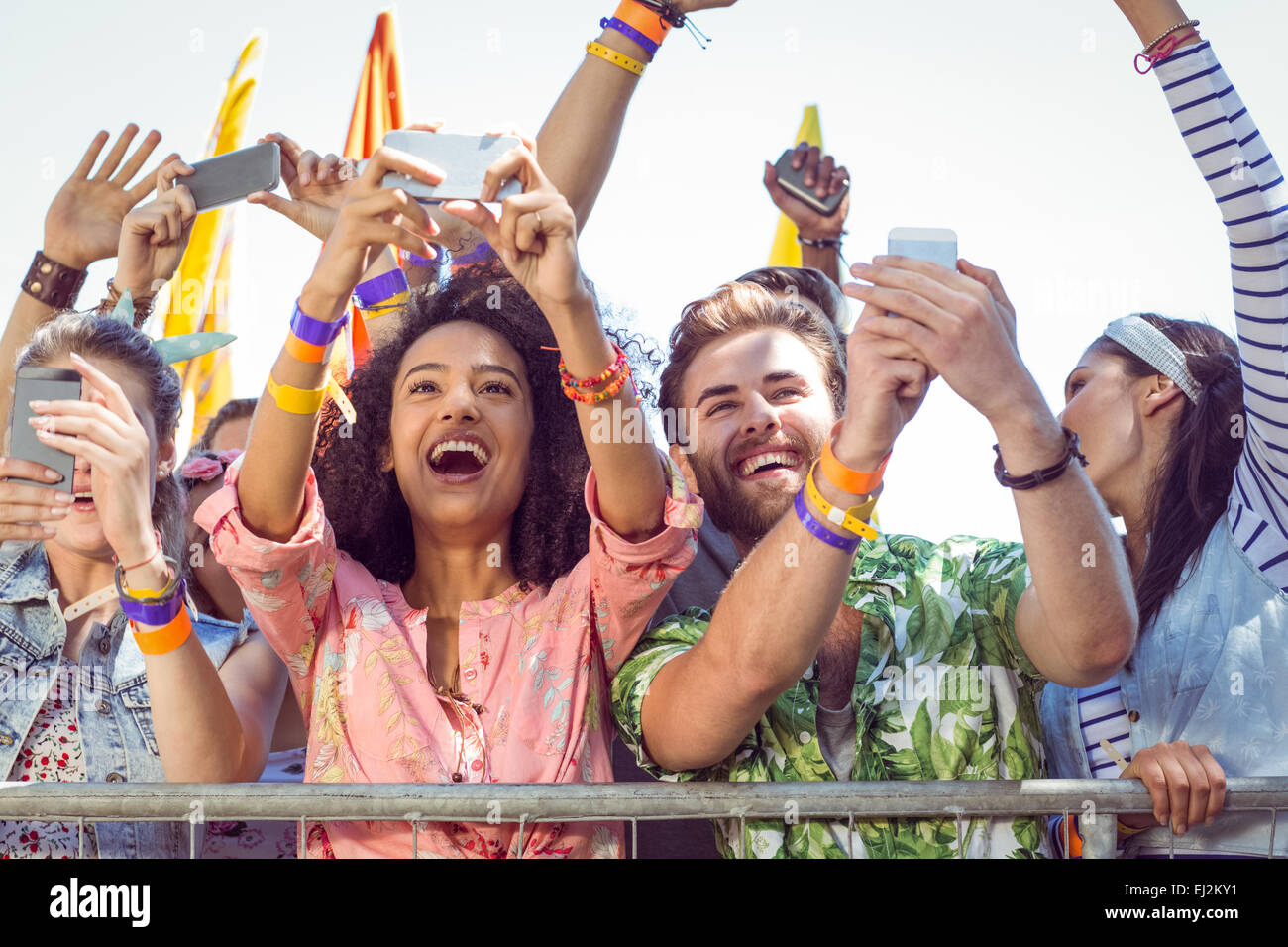 Taking picture with fans hi-res stock photography and images - Alamy
