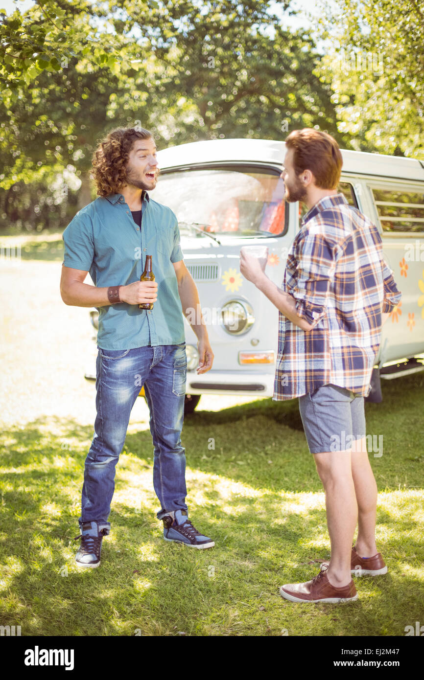 Old friends having conversation hi-res stock photography and images - Alamy