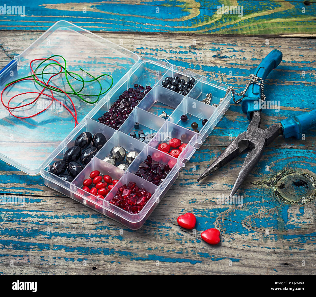 crafts with beads Stock Photo - Alamy