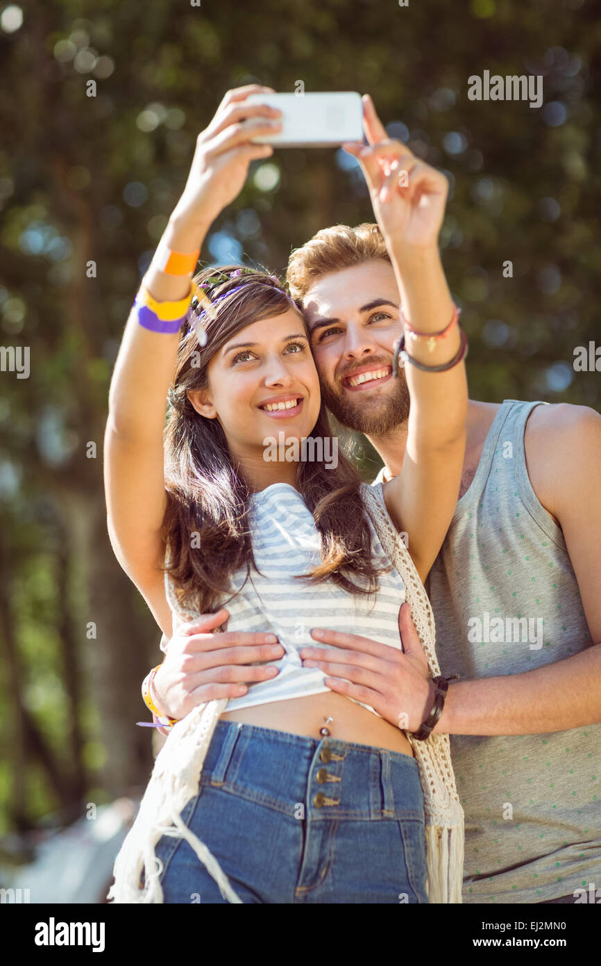 Excited woman taking selfie hi-res stock photography and images - Alamy
