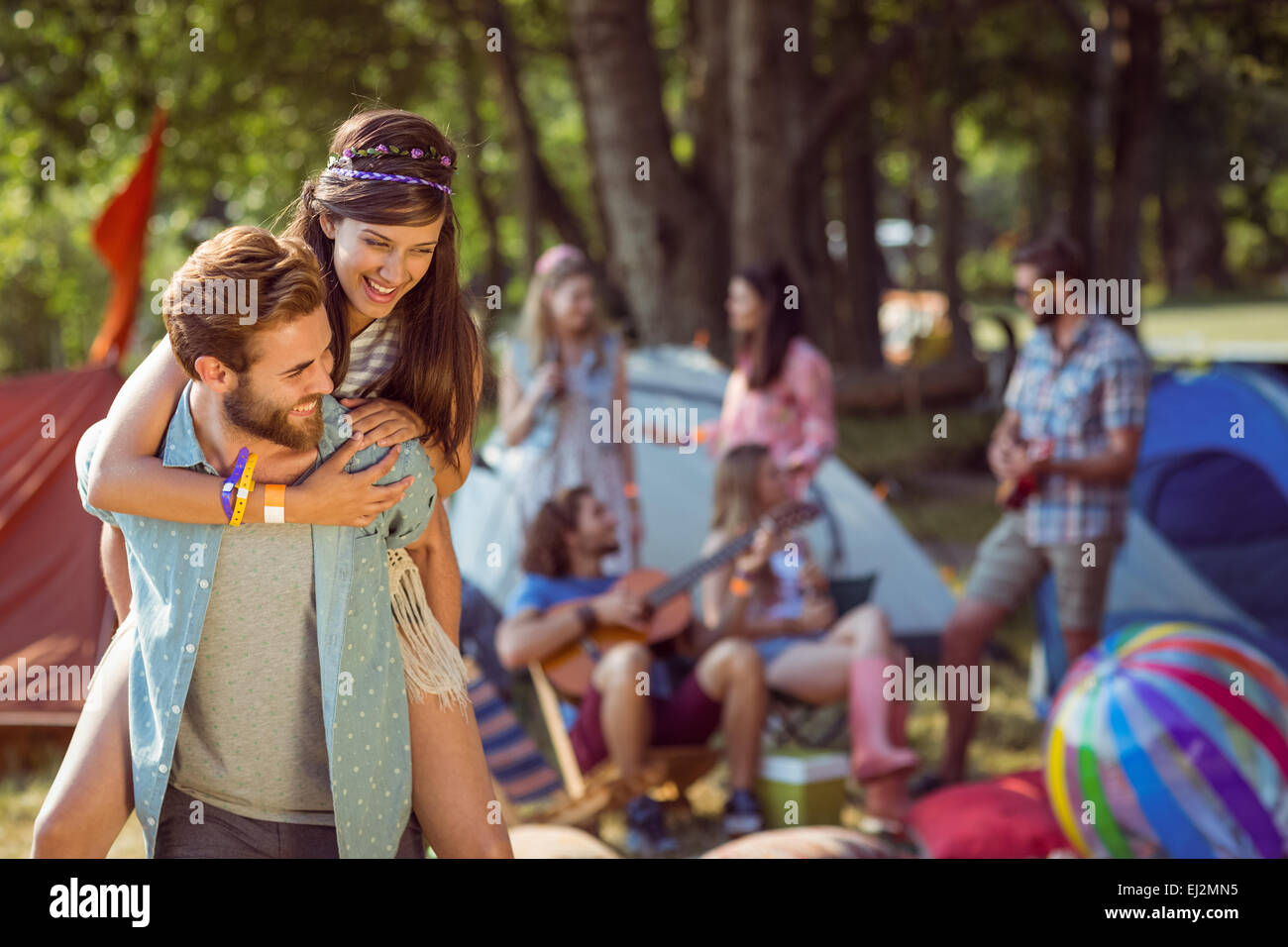 Excited couple having fun together hi-res stock photography and images ...