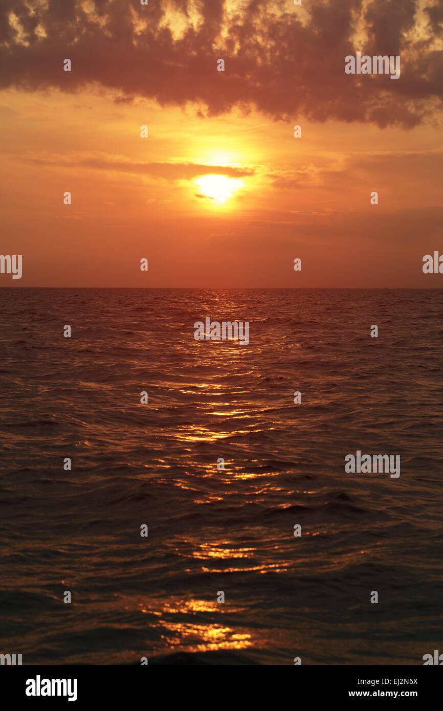 summer sunset on the bay Stock Photo - Alamy