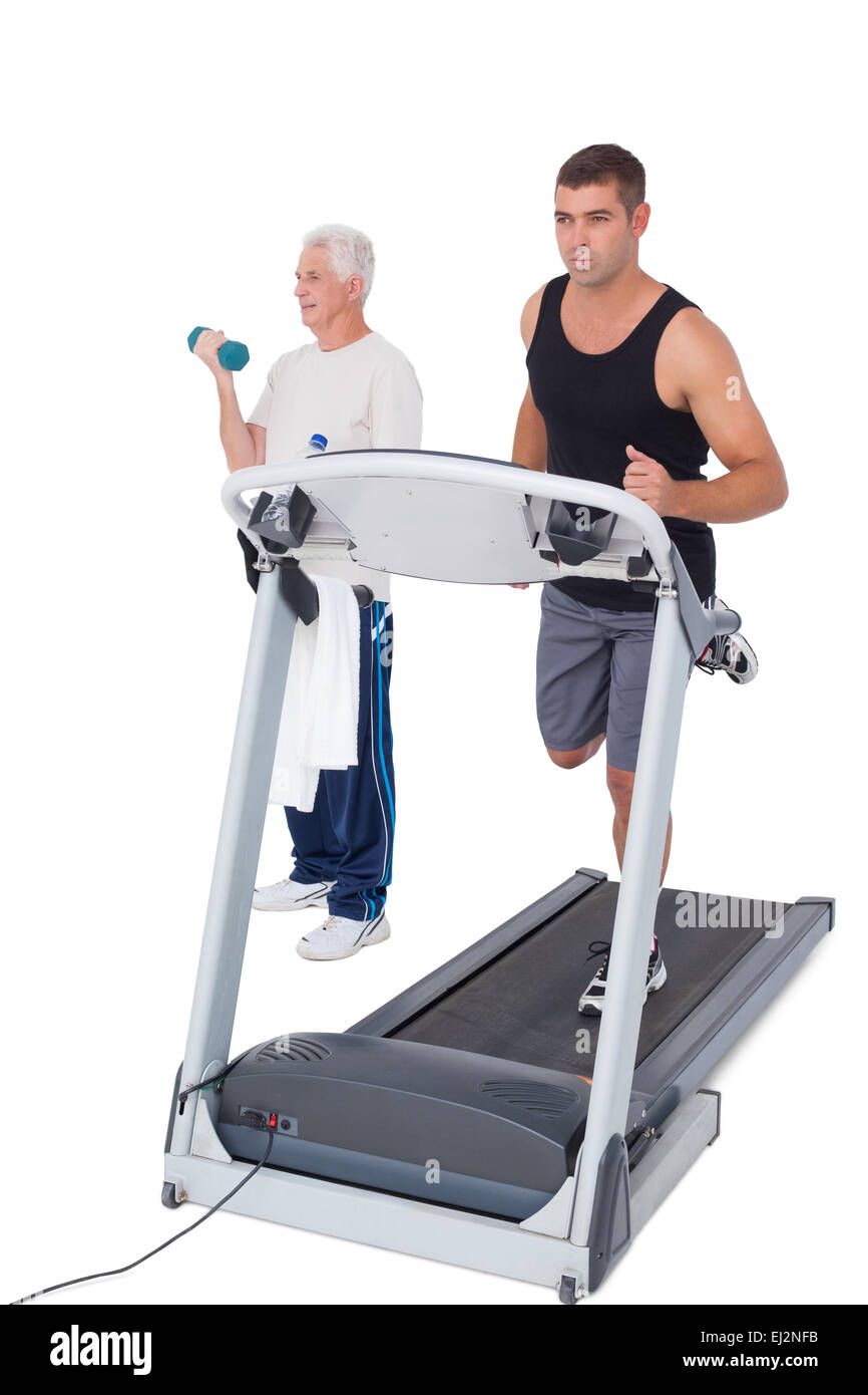 Men working out Stock Photo - Alamy