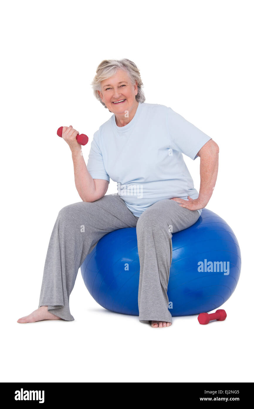 Elderly woman senior holding Cut Out Stock Images & Pictures - Alamy