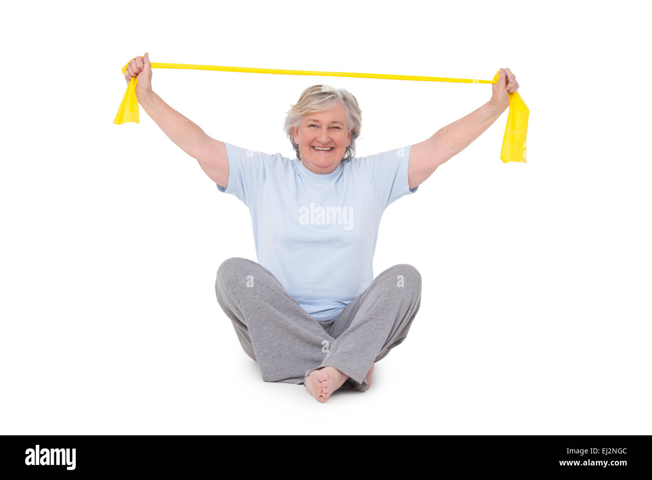 Resistance band and woman Cut Out Stock Images & Pictures - Alamy