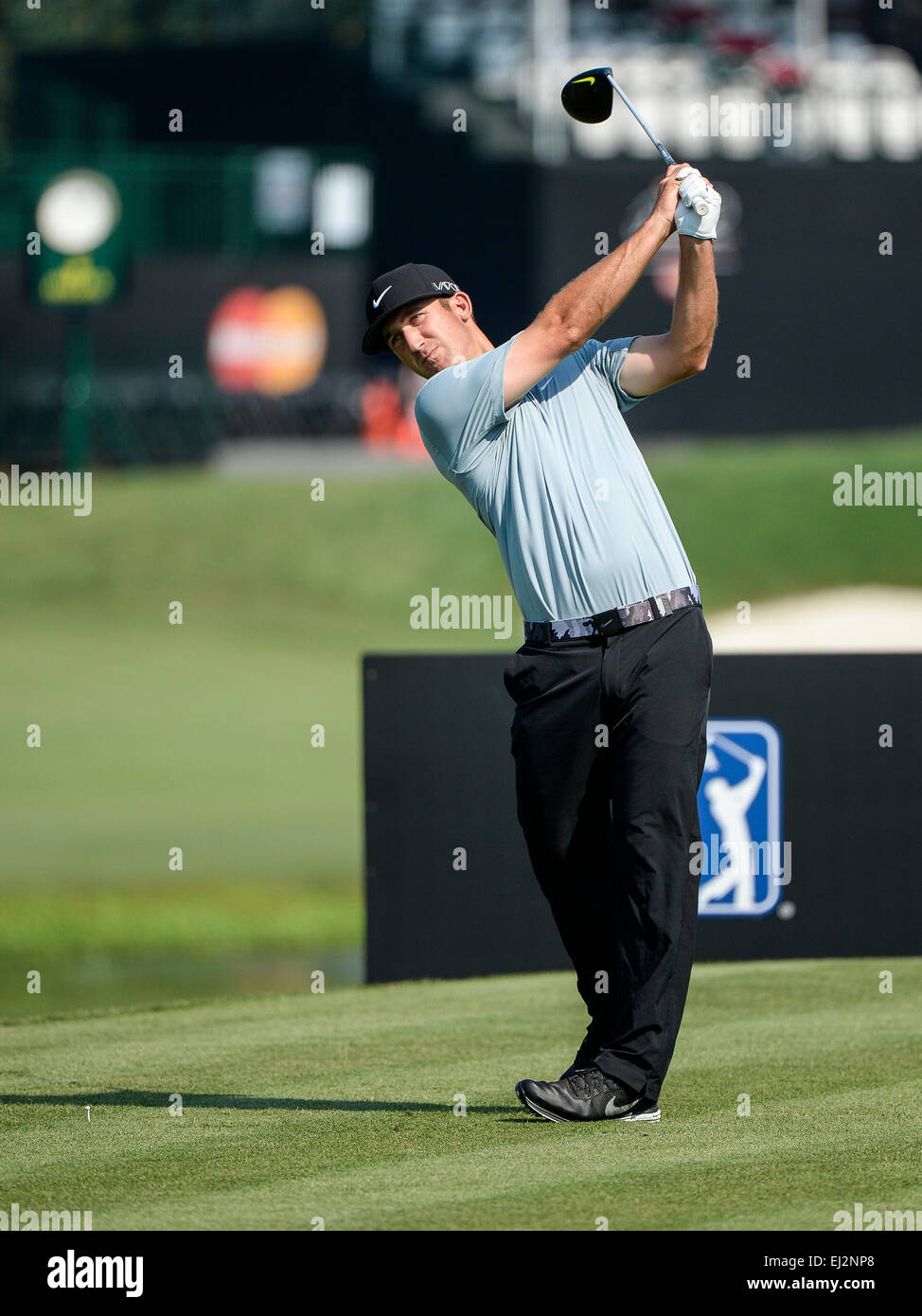 Orlando, FL, USA. 20th Mar, 2015. Kevin Chappell on the 16th tee during ...