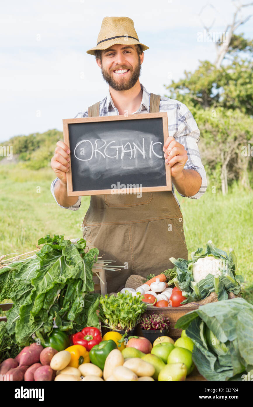 Farmer selling his organic produce Stock Photo - Alamy