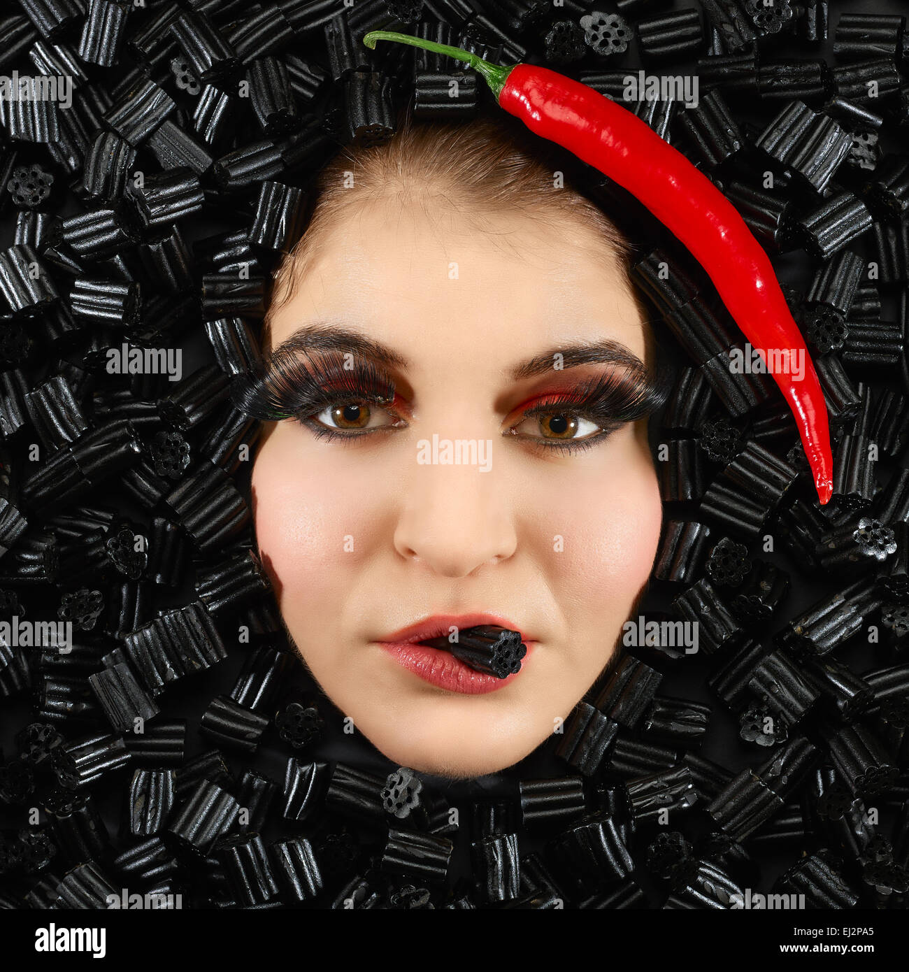 Red and black licorice hi-res stock photography and images - Alamy