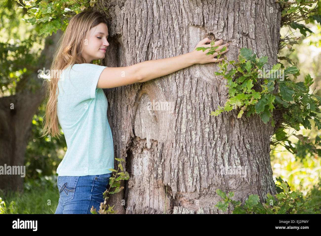 Hugging a tree hi-res stock photography and images - Alamy
