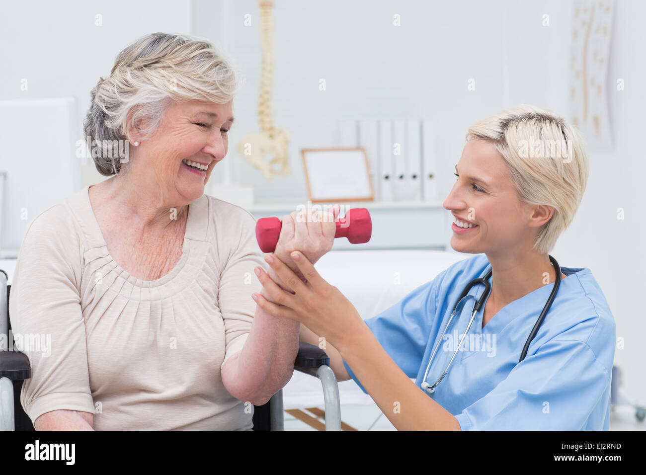 Wheelchair assistance lifting hi-res stock photography and images - Alamy
