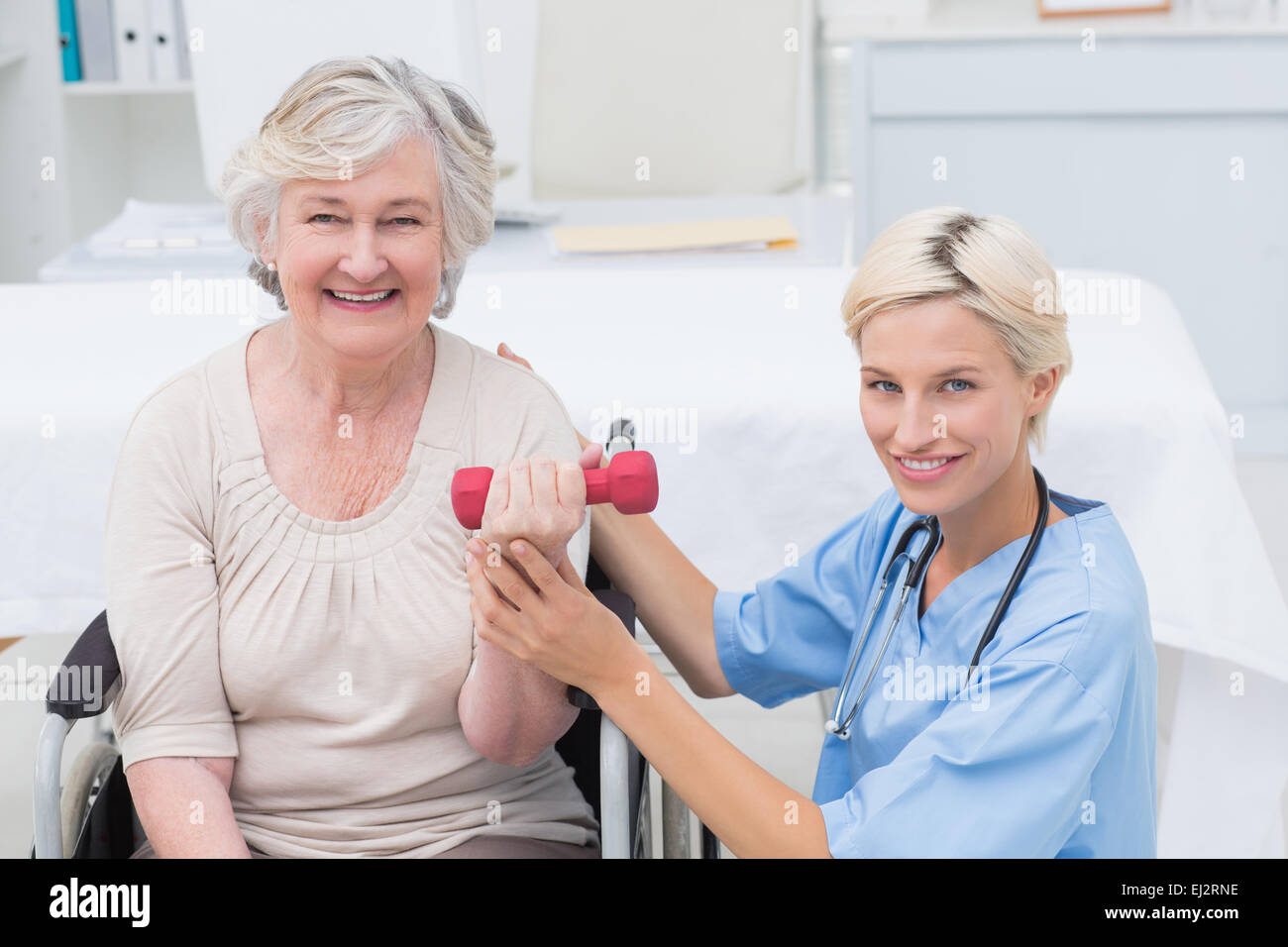 Wheelchair assistance lifting hi-res stock photography and images - Alamy