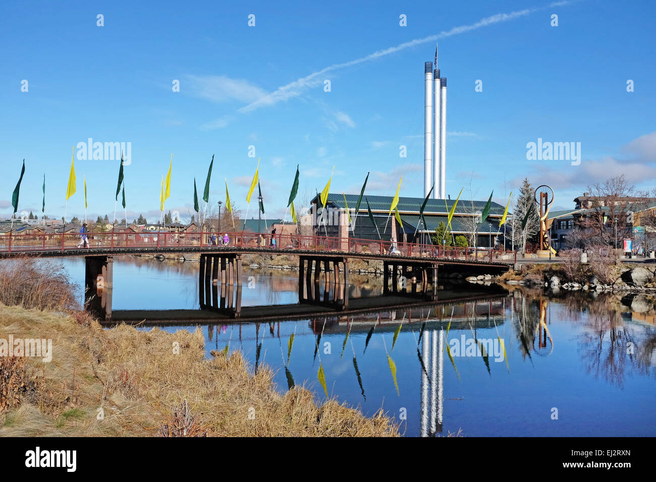 Old Mill District Bend Oregon Stock Photos & Old Mill District Bend ...