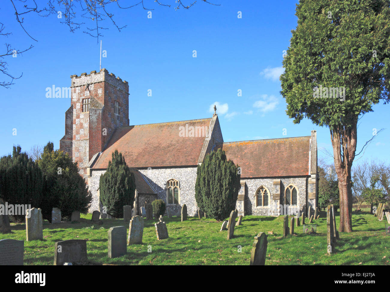 A view of the parish church of All Saints at Wheatacre, Norfolk ...