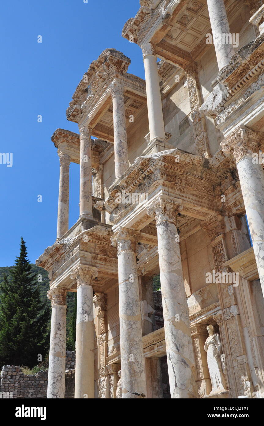 The Library of Celsus in Ephesus - Turkey Stock Photo - Alamy