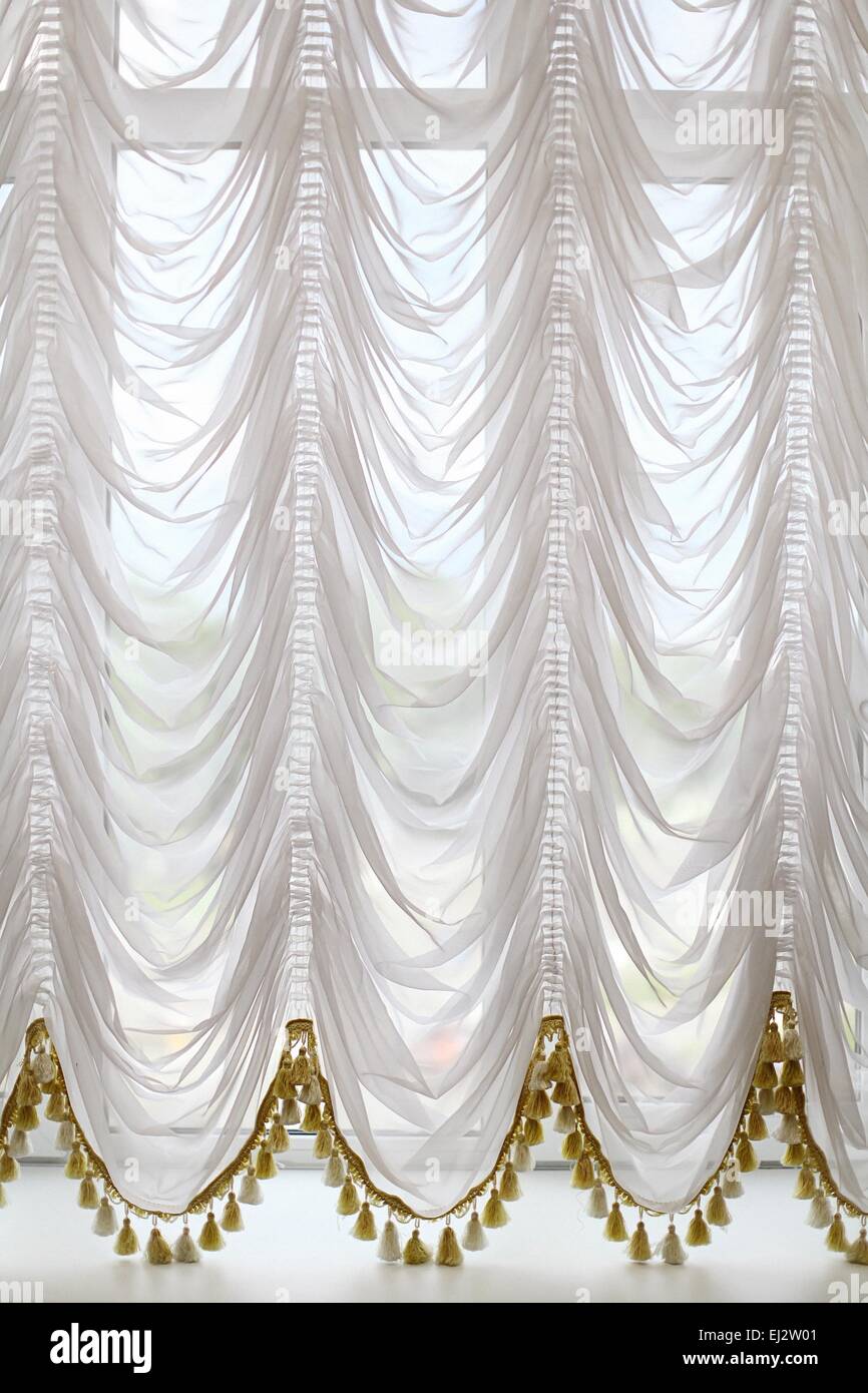 White curtains background hi-res stock photography and images - Alamy