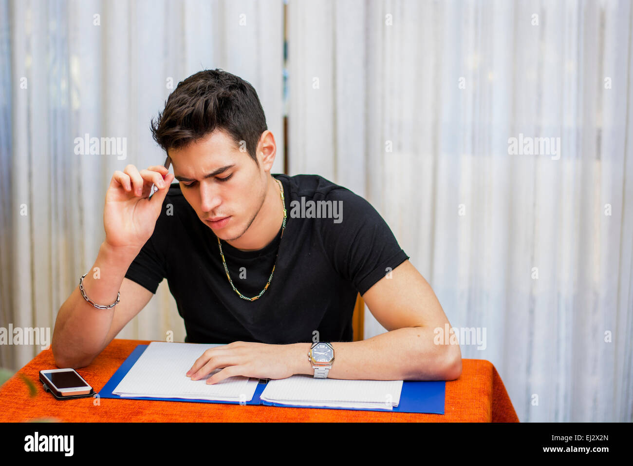 Man studying hi-res stock photography and images - Alamy