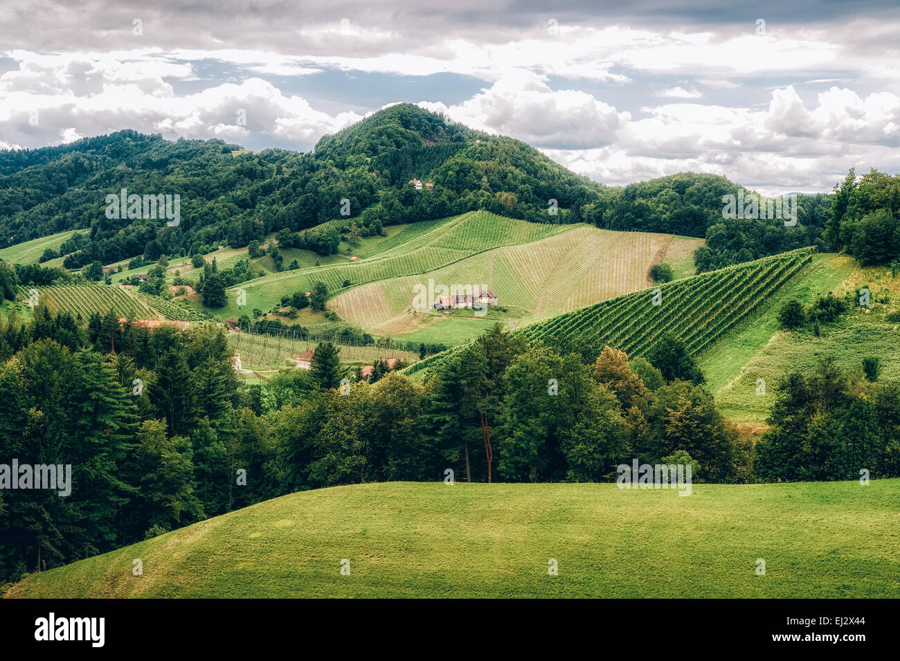 Landscape in Southern Styria Stock Photo - Alamy