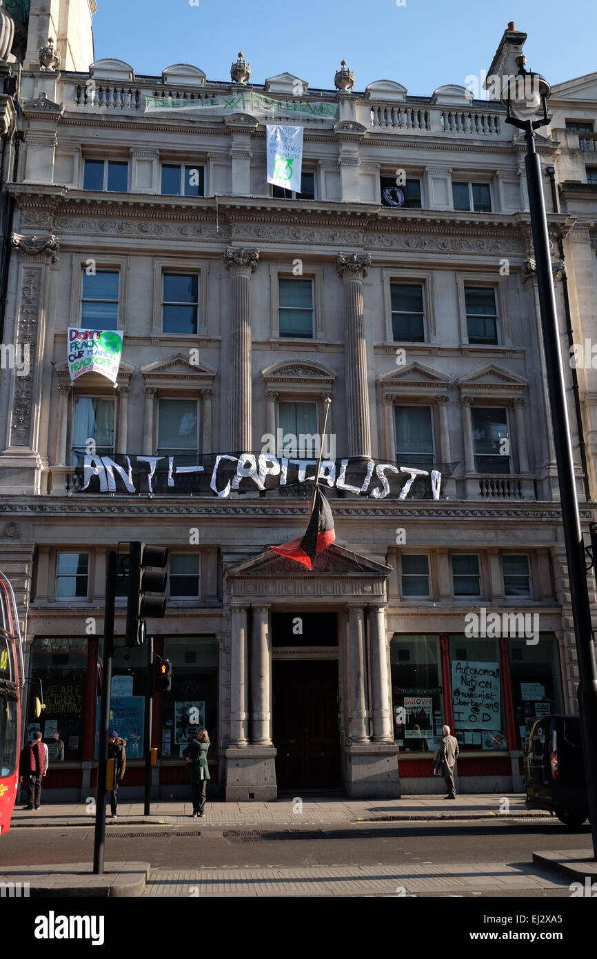 London, UK. 20th March, 2015. Squatters calling themselves Autonomous ...