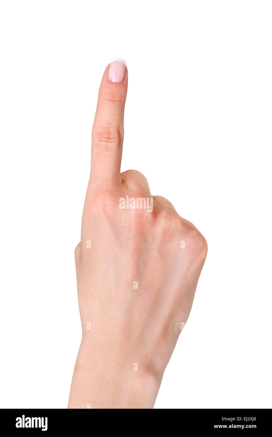 Hand pointing with the index finger hi-res stock photography and images - Alamy
