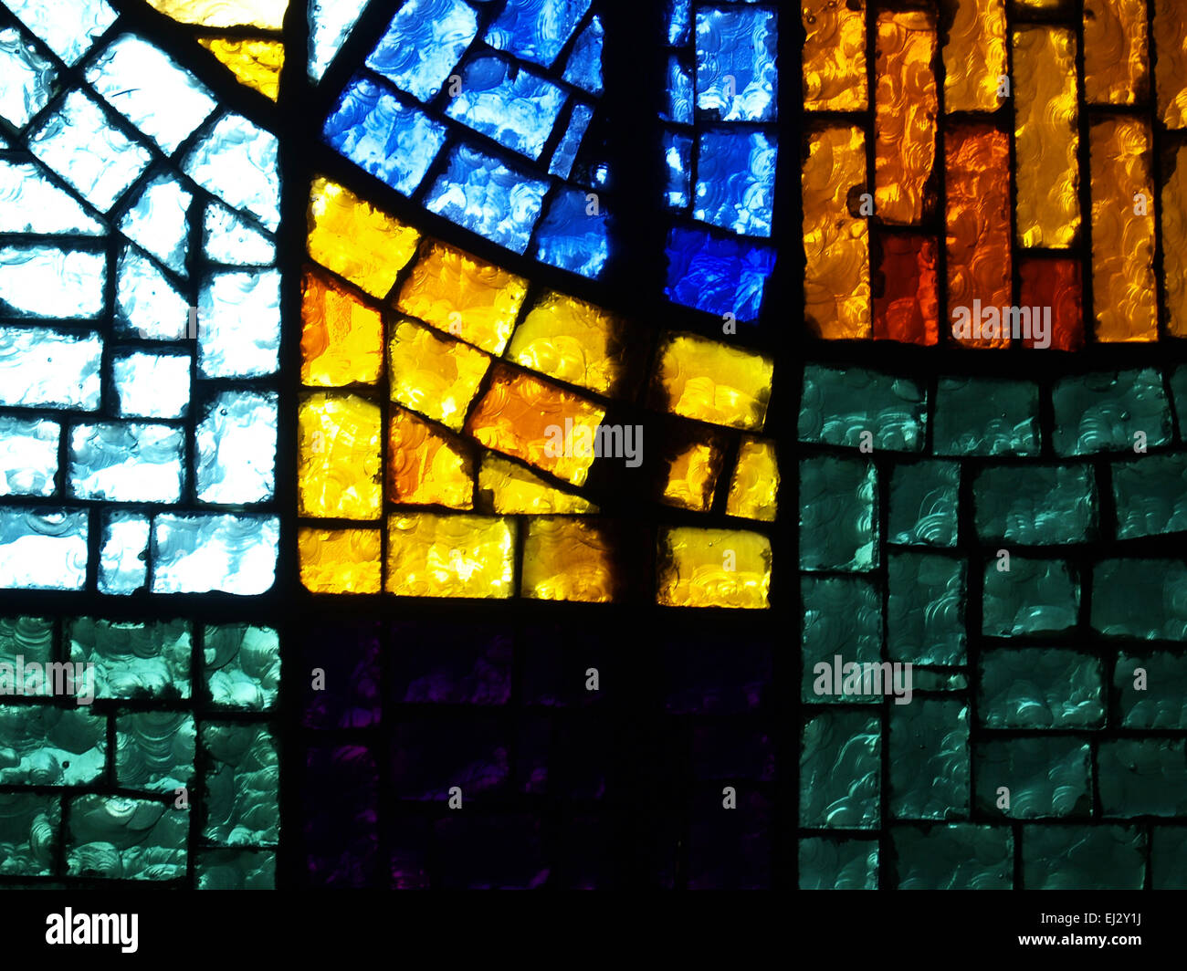 Stained glass window fragment Stock Photo - Alamy