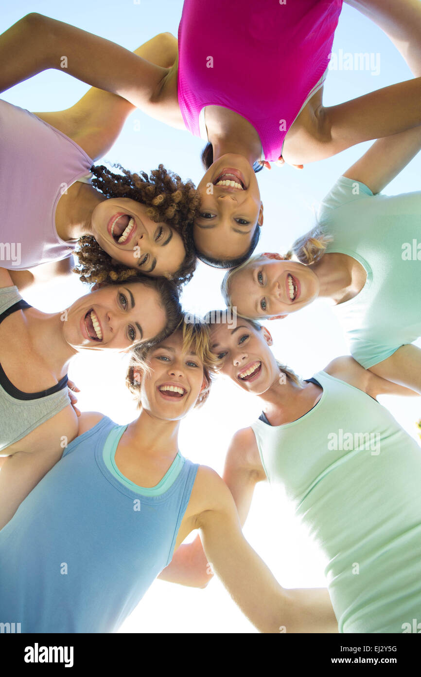 Group circle outdoors hi-res stock photography and images - Alamy
