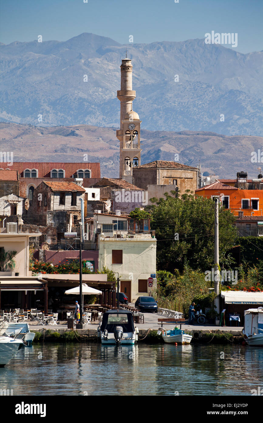 The Chania venetian Promenade in Crete, Greece Stock Photo - Alamy