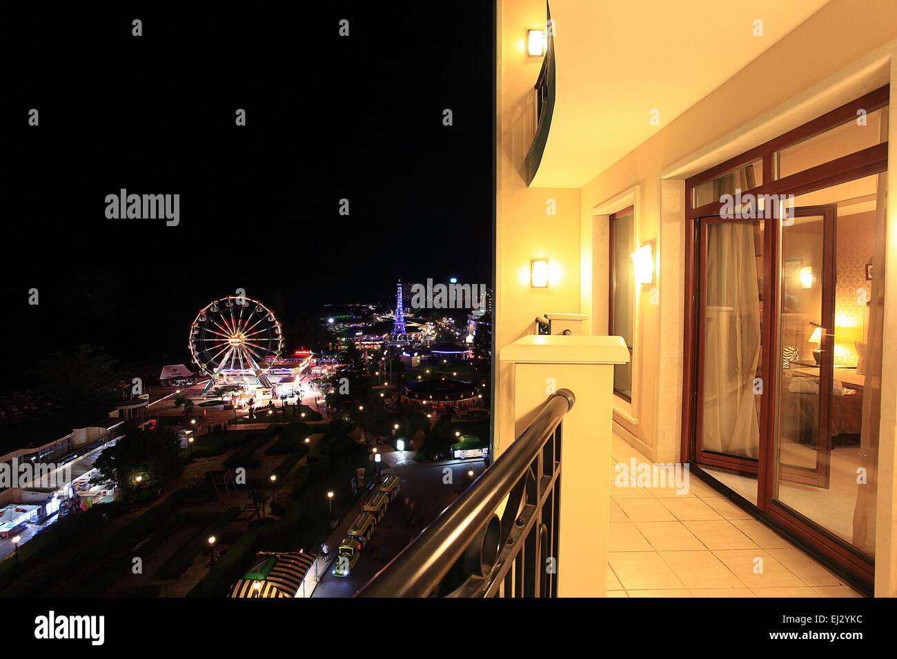 night landscape resort in Montenegro Stock Photo - Alamy
