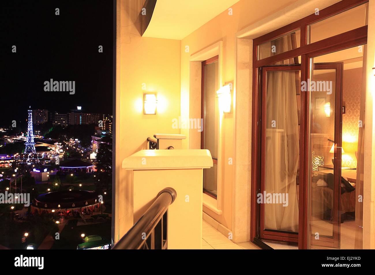 night landscape resort in Montenegro Stock Photo - Alamy