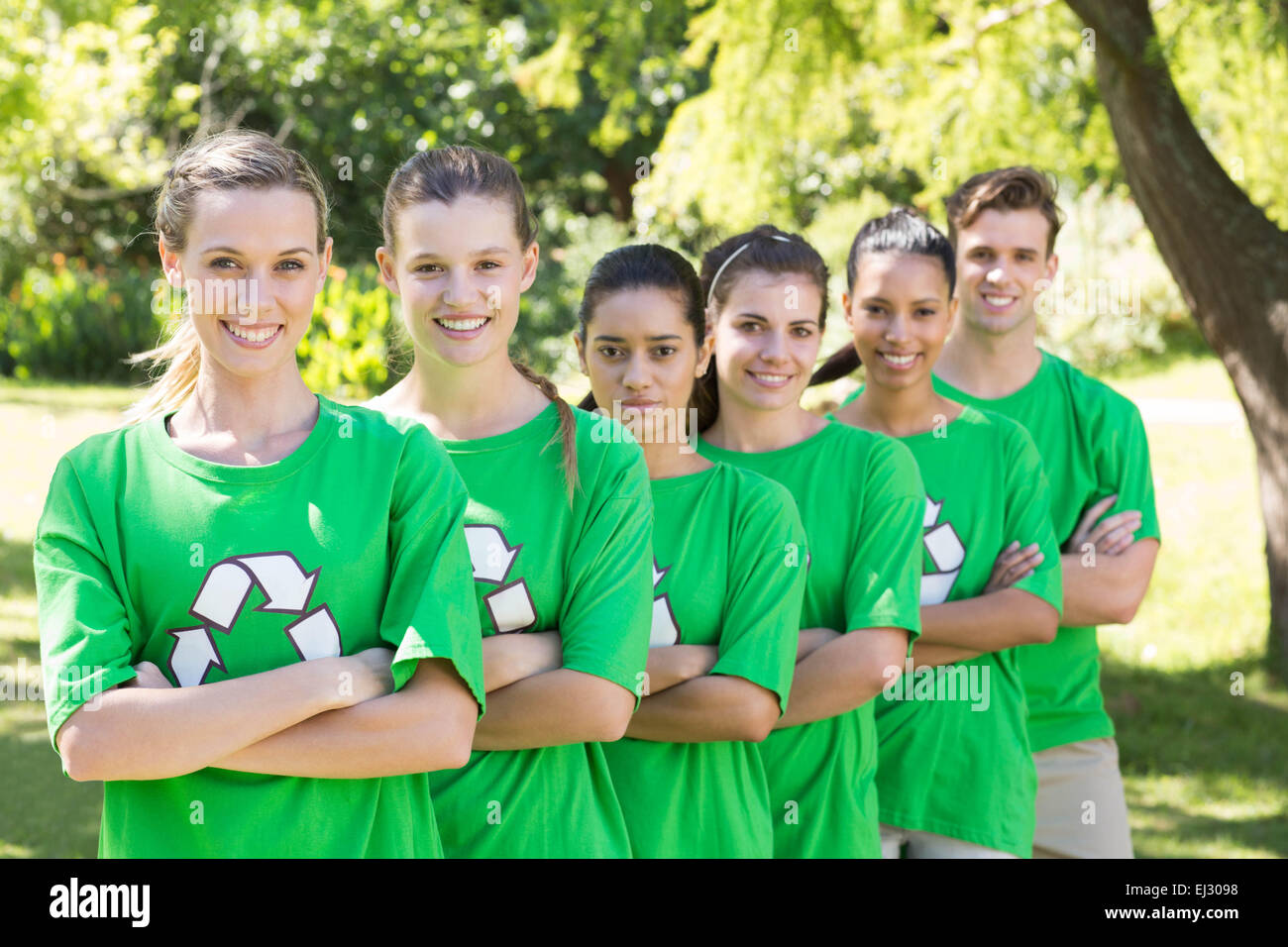 Team nature activists in eco hi-res stock photography and images - Alamy