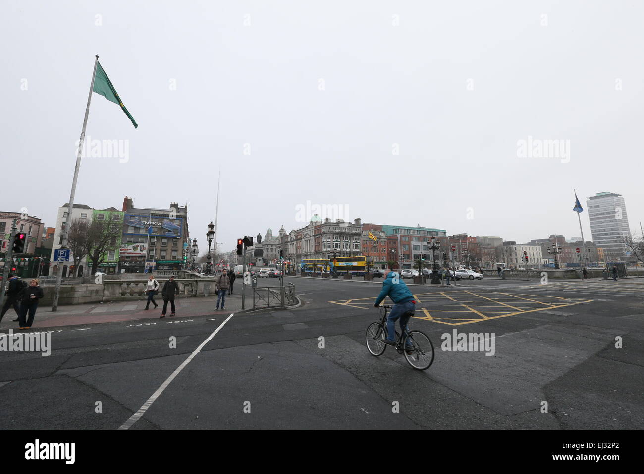 Dublin, Ireland. 20th March, 2015. Image from Dublin city centre during ...