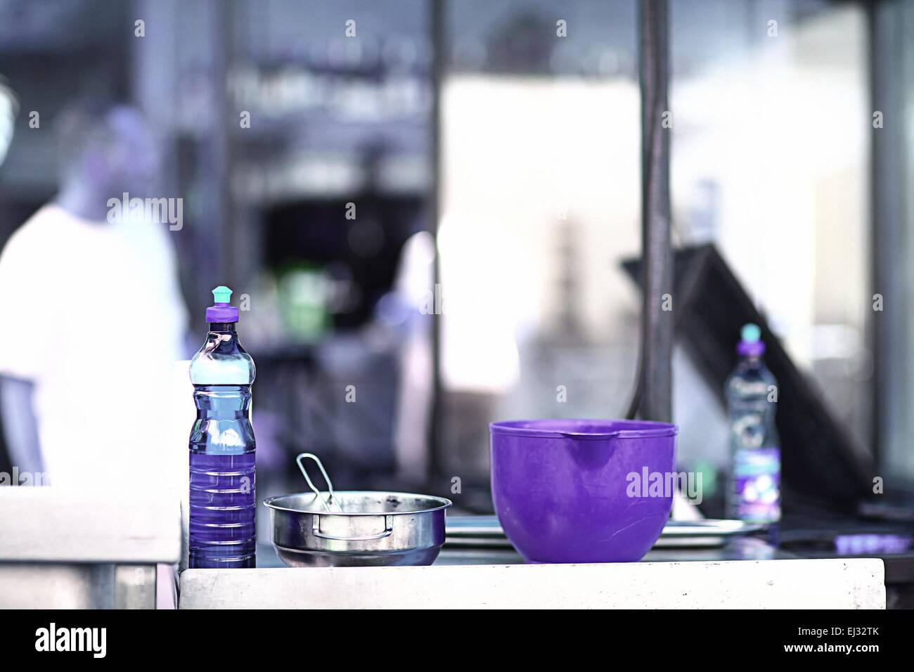 kitchen cooking food restaurant background Stock Photo - Alamy