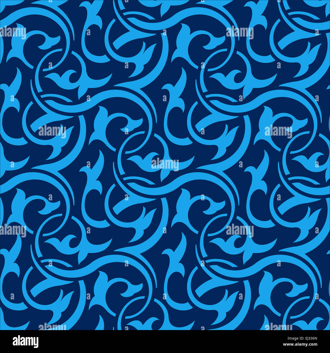 Blue seamless pattern Stock Photo - Alamy