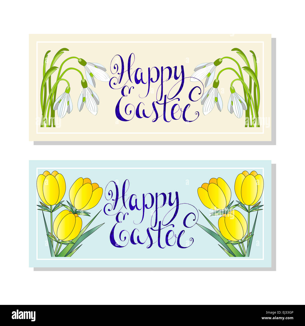 Handwritten easter sign Cut Out Stock Images & Pictures - Alamy