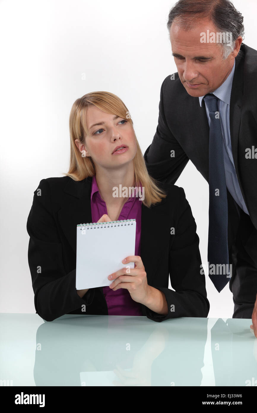 business partners brainstorming Stock Photo - Alamy