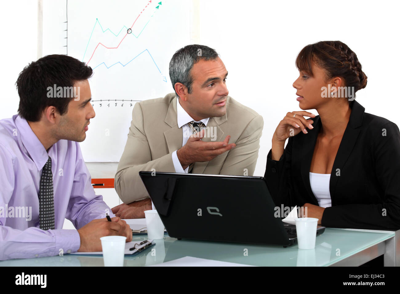Animated business meeting hi-res stock photography and images - Alamy