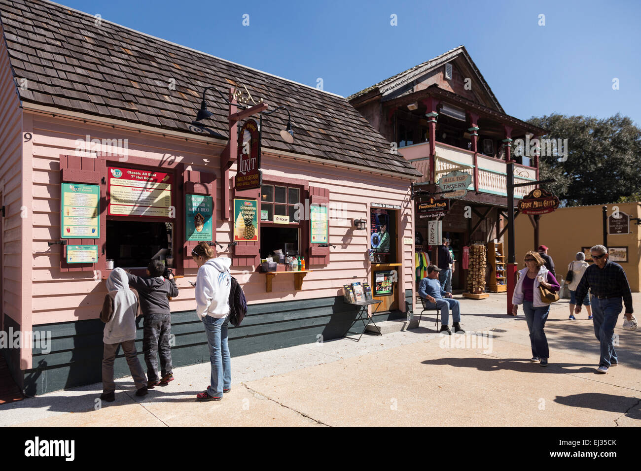 St George Street, Old Town, St Augustine, FL, USA Stock Photo - Alamy