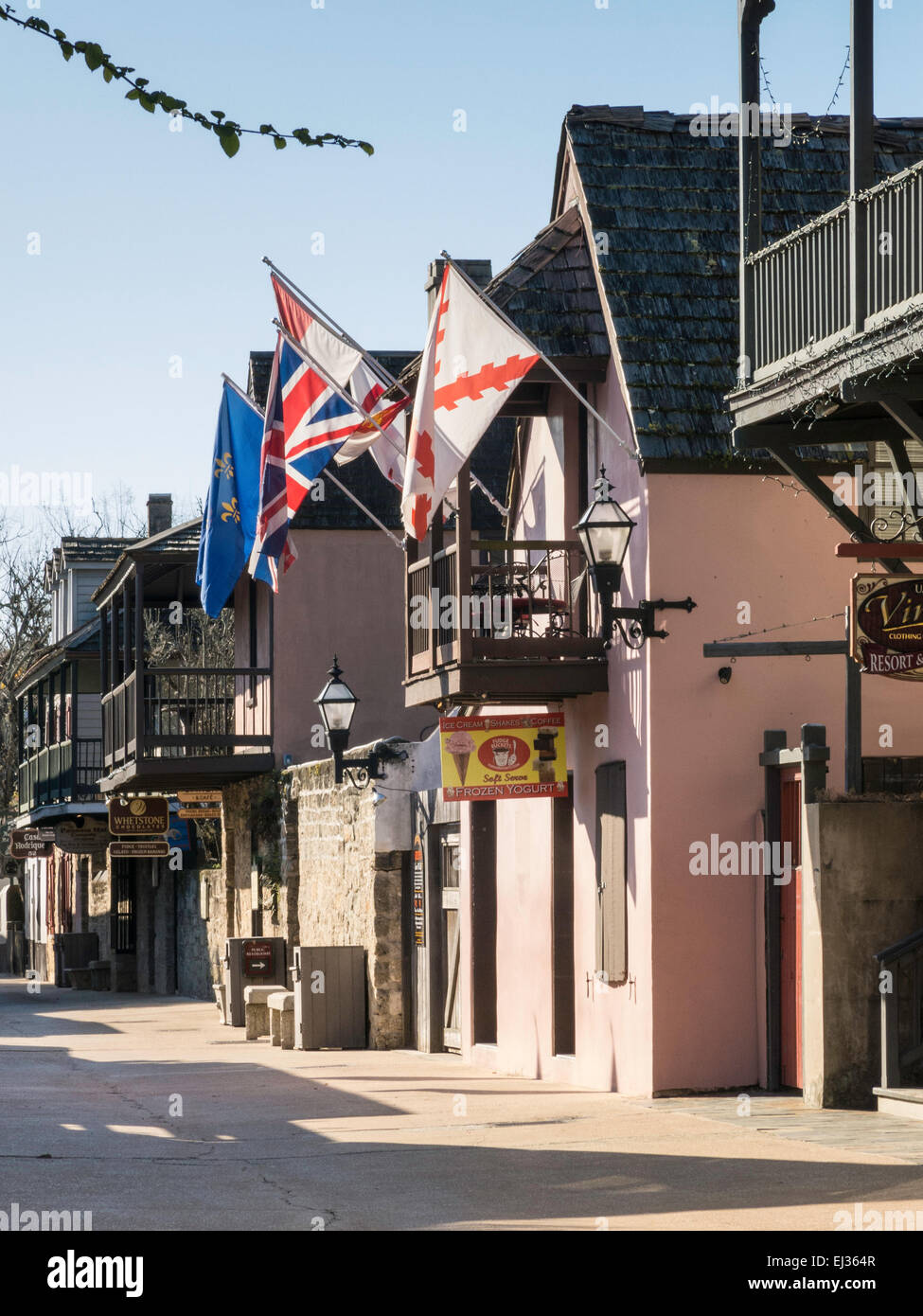St George Street, Old Town, St Augustine, FL, USA Stock Photo - Alamy