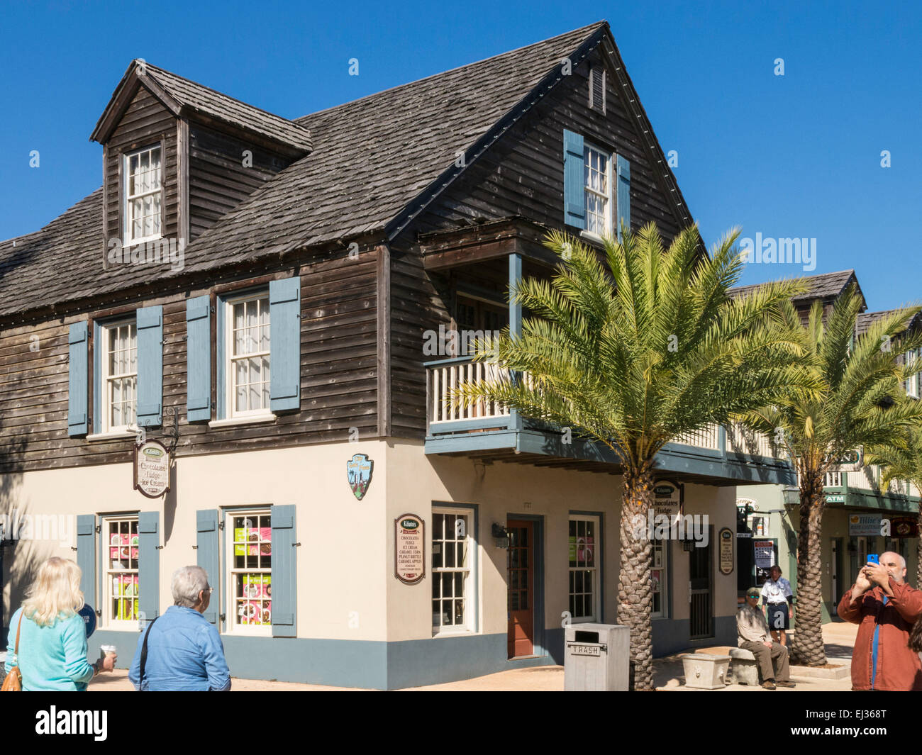St George Street, Old Town, St Augustine, FL, USA Stock Photo - Alamy