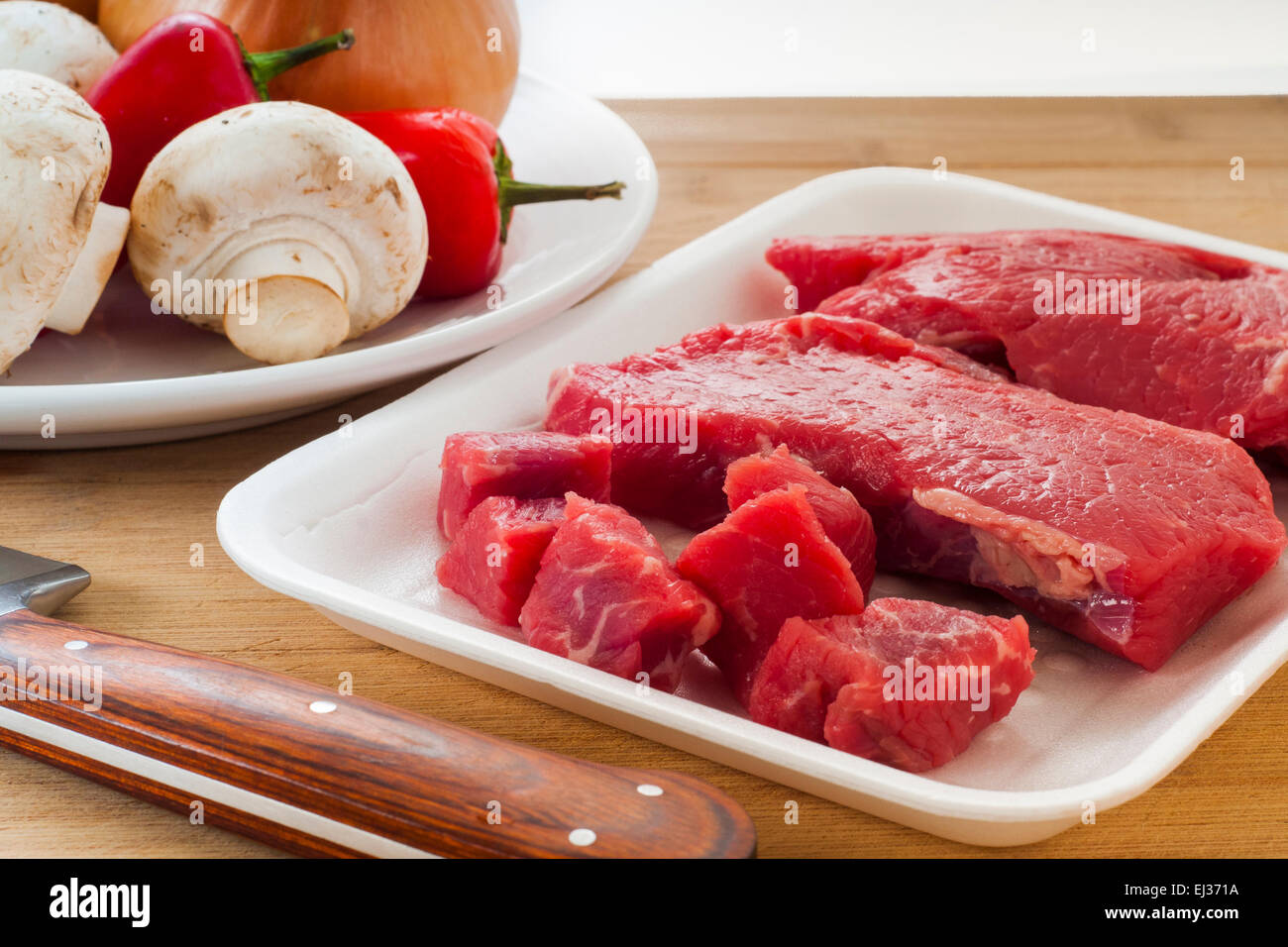 Package of raw beef steaks ready for cooking Stock Photo - Alamy