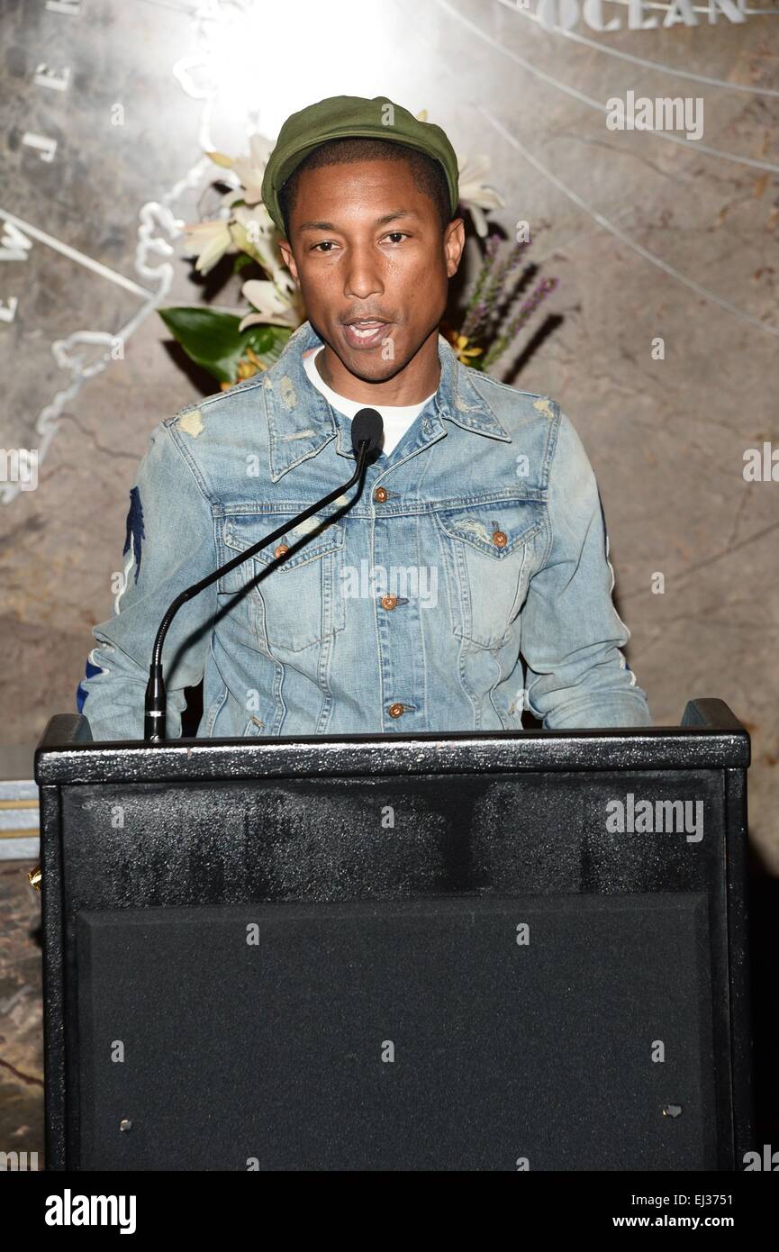 New York, NY, USA. 20th Mar, 2015. Pharrell Williams at a public ...
