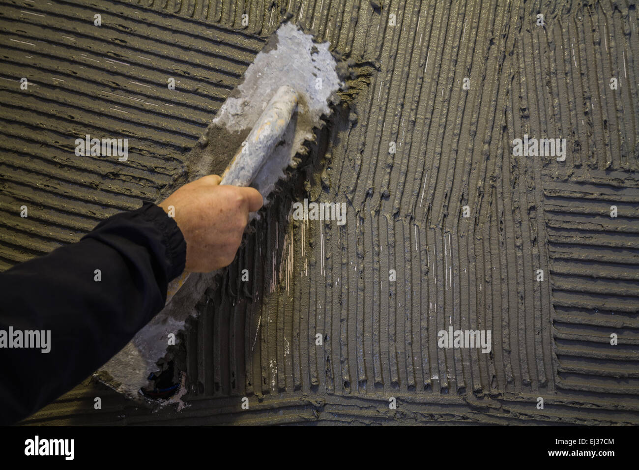 Gray plaster work, texture or background with lines Stock Photo - Alamy