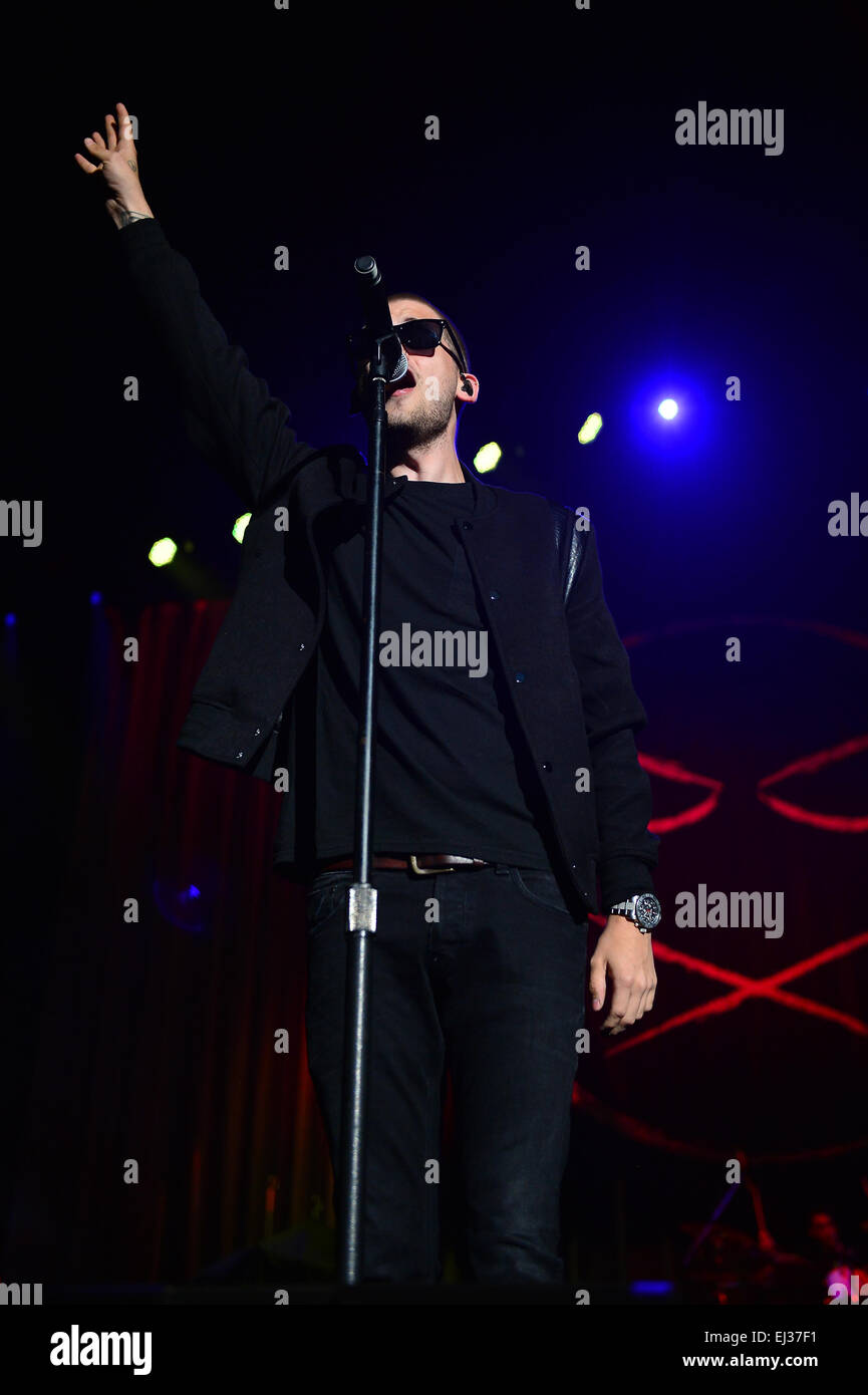 MKTO performs at the Demi Lovato: World Tour concert at American ...