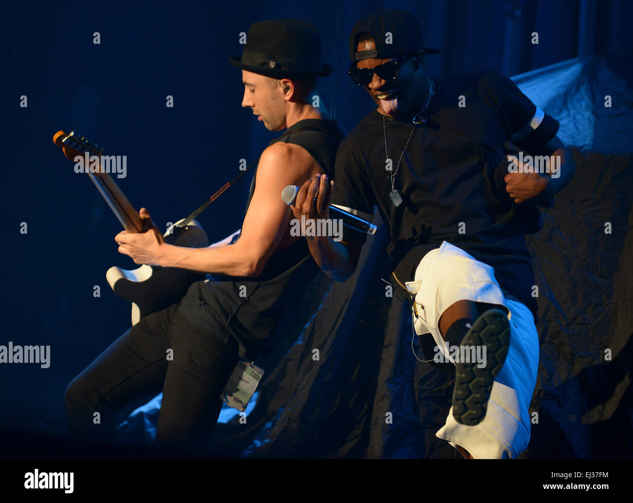 MKTO performs at the Demi Lovato: World Tour concert at American ...