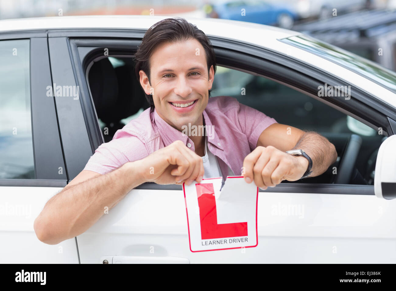 Learner driver l plate hi-res stock photography and images - Alamy