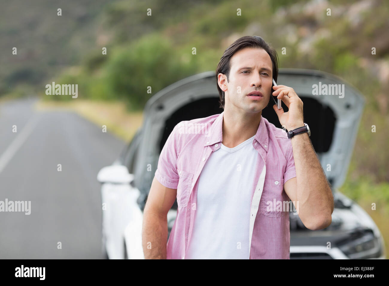 Car breakdown man hi-res stock photography and images - Alamy