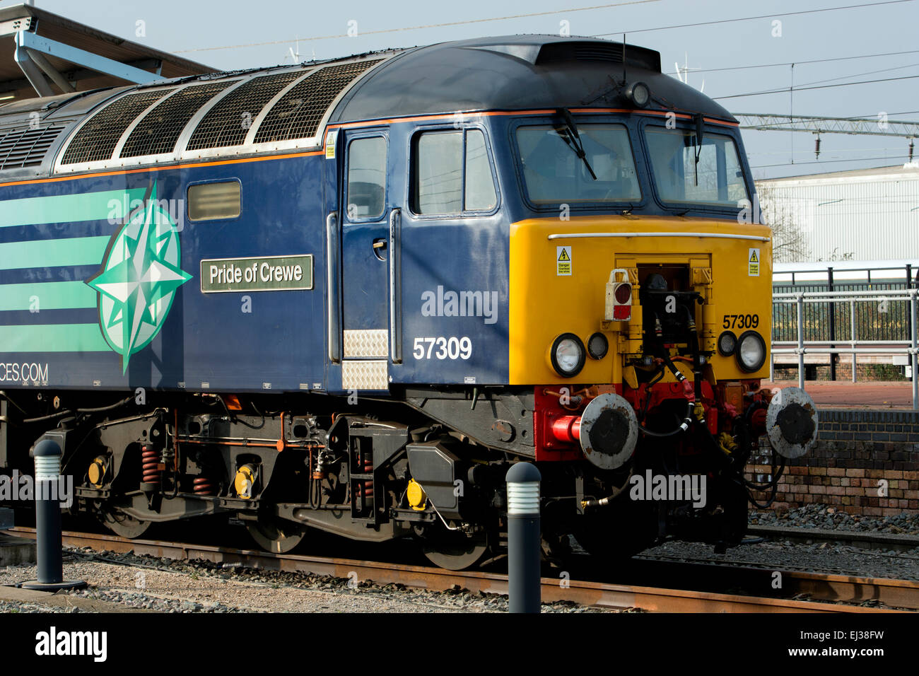 Direct Rail Services class 57 diesel locomotive "Pride of Crewe" at ...