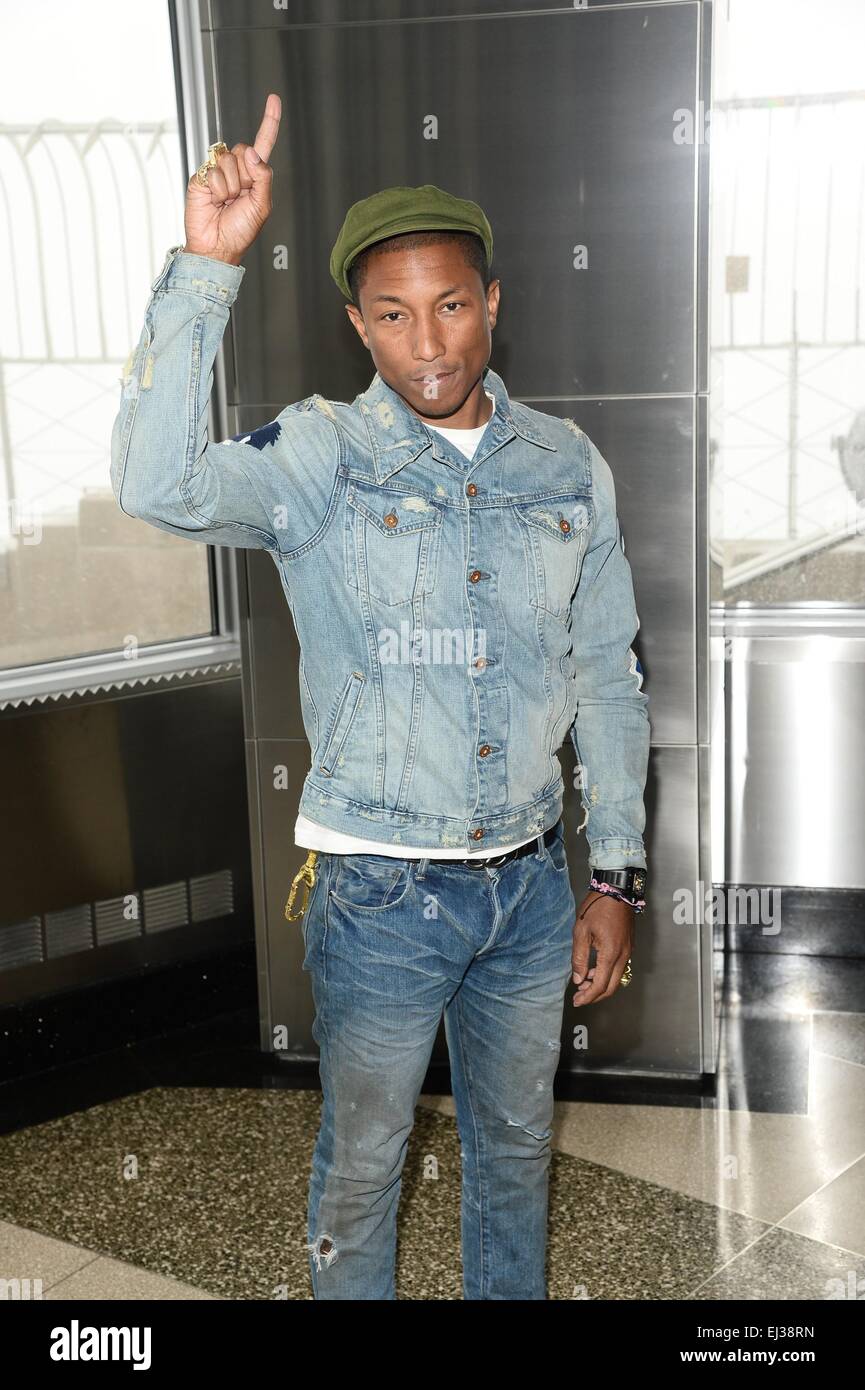 New York, NY, USA. 20th Mar, 2015. Pharrell Williams at a public ...