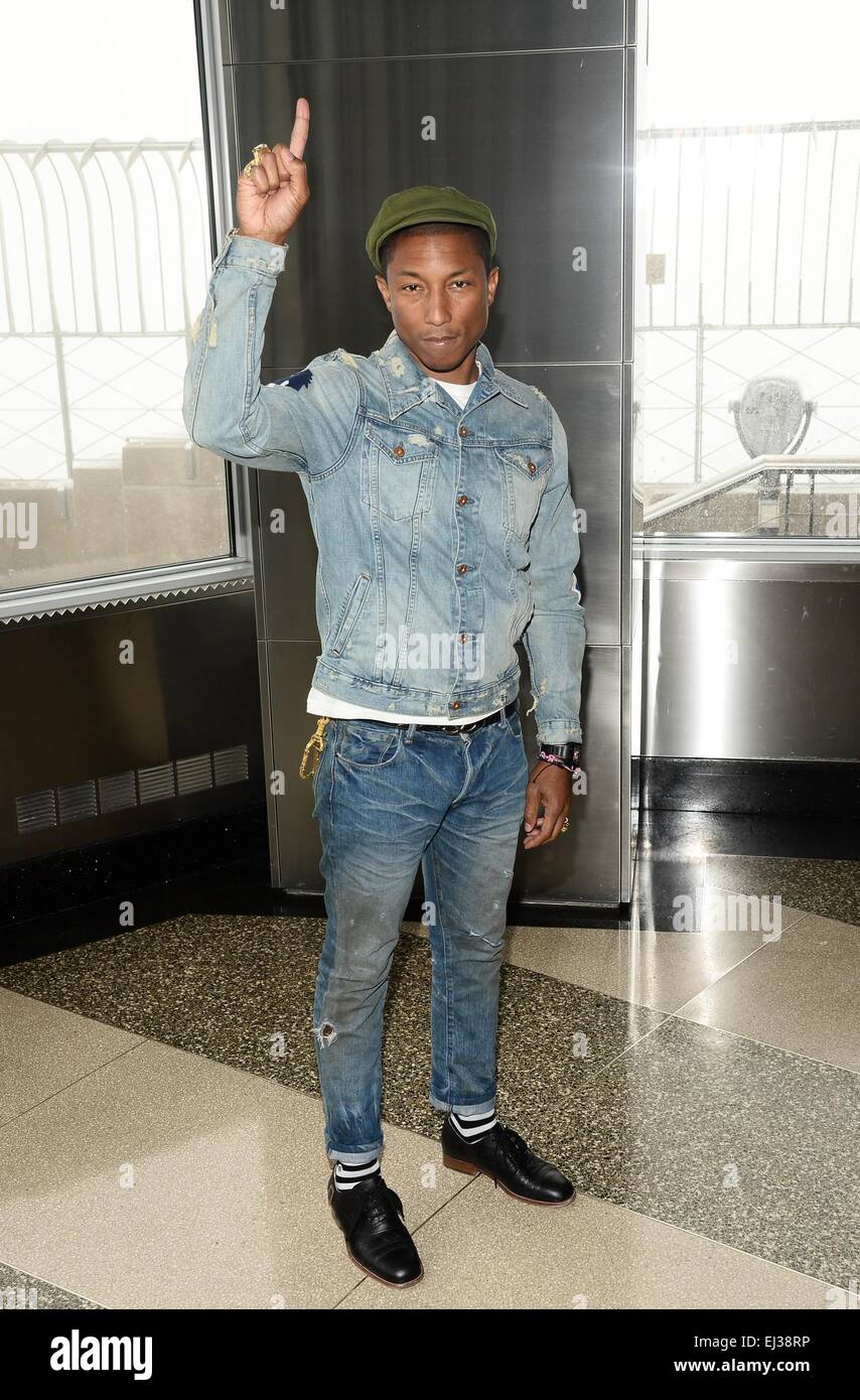 New York, NY, USA. 20th Mar, 2015. Pharrell Williams at a public ...